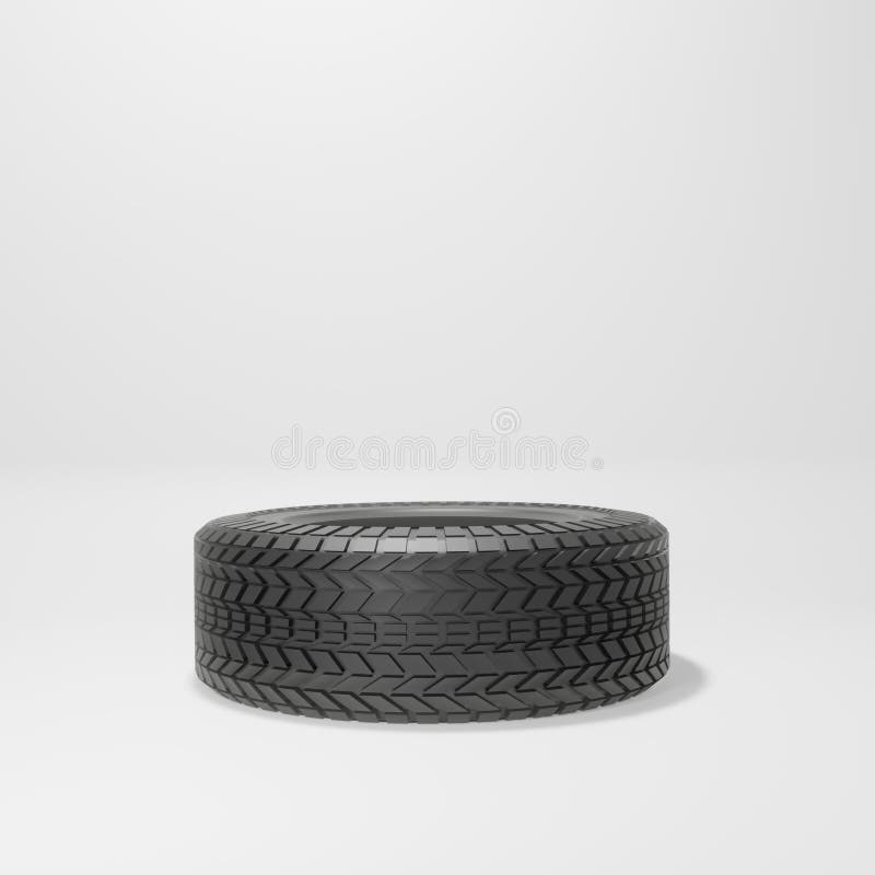 Car Tires Realistic 3d Design Stock Illustration - Illustration of auto ...
