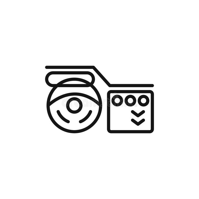 Car with Touchscreen Display Logo Sign Vector Outline Stock Vector ...