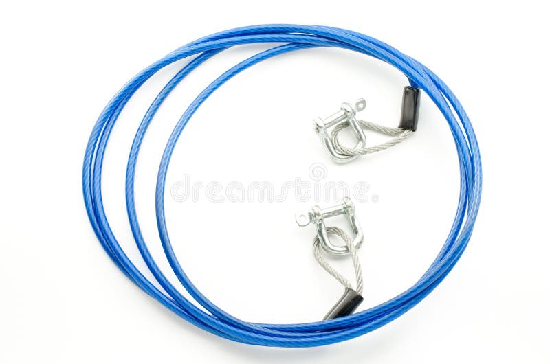 Car tow wire rope stock photo. Image of metal, supply - 24366898