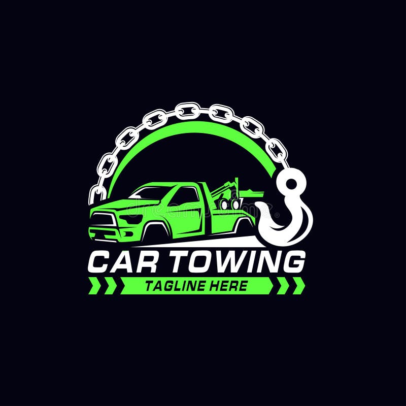 Car Towing Service Solution Logo Stock Illustration - Illustration of ...
