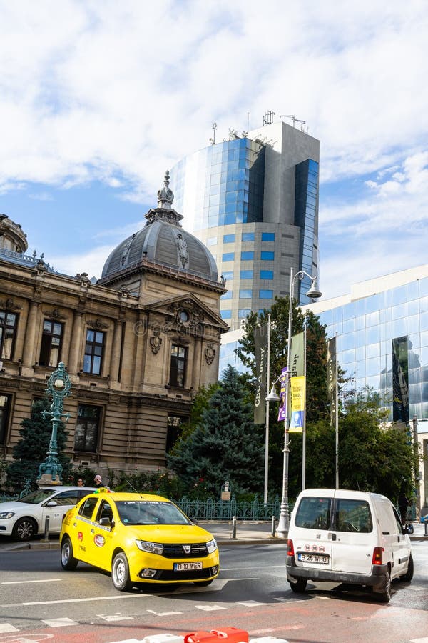 Car Traffic at Rush Hour. Car Pollution, Traffic Jam in Bucharest ...