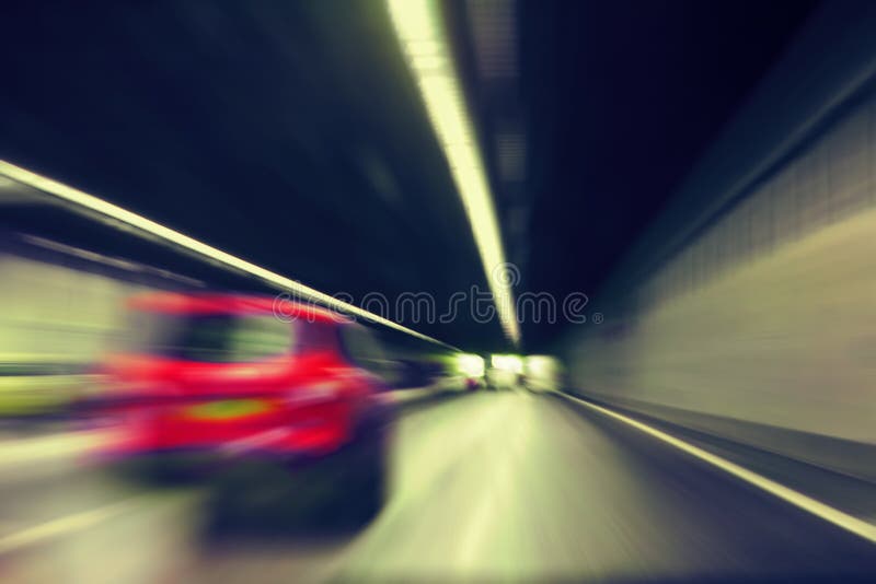 Night Drive with Car in Motion Stock Photo - Image of abstract, light ...