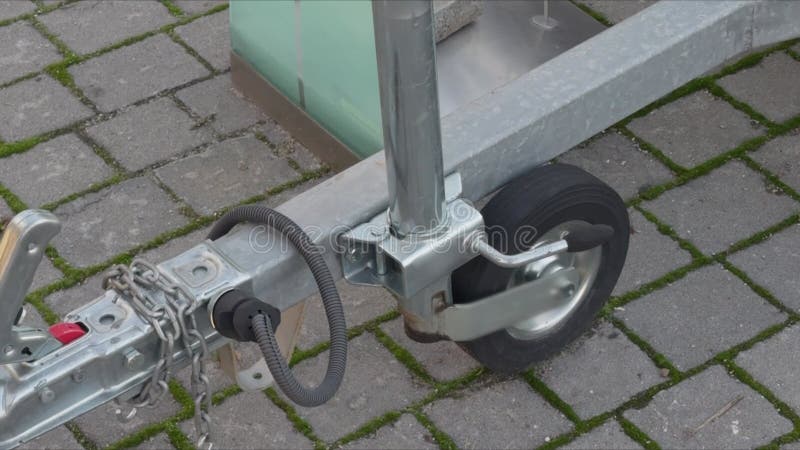 Car Trailer Coupling Device for Transportation. Stock Footage - Video ...