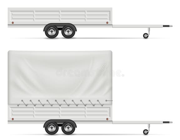 Flatbed Trailer Side Stock Illustrations – 319 Flatbed Trailer Side ...