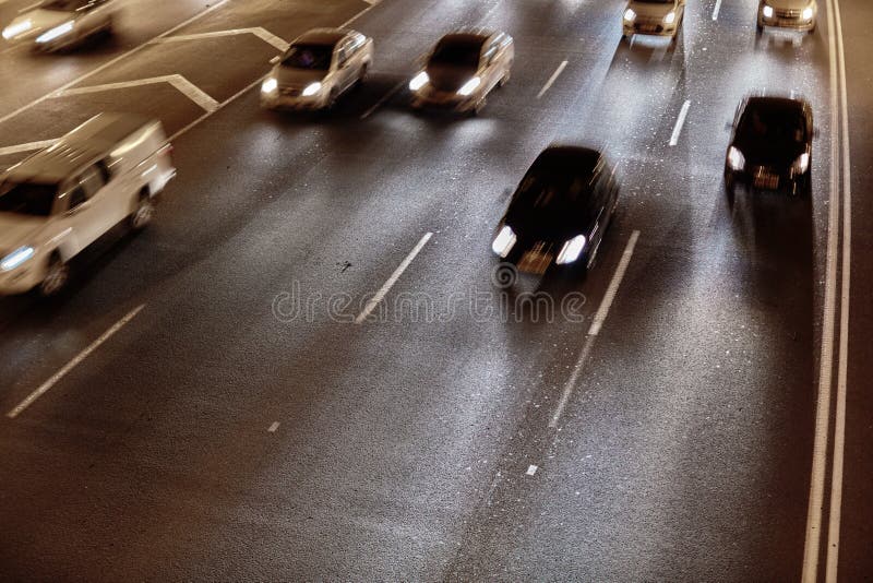 Car trails stock image. Image of expressway, curves, move - 70998827