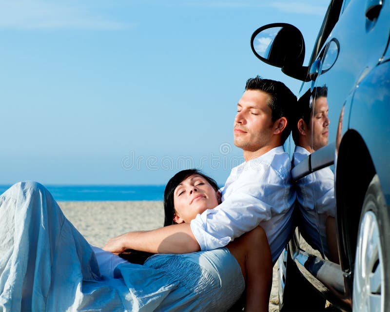 Car travel couple stock photo. Image of lovers, togetherness - 11586518