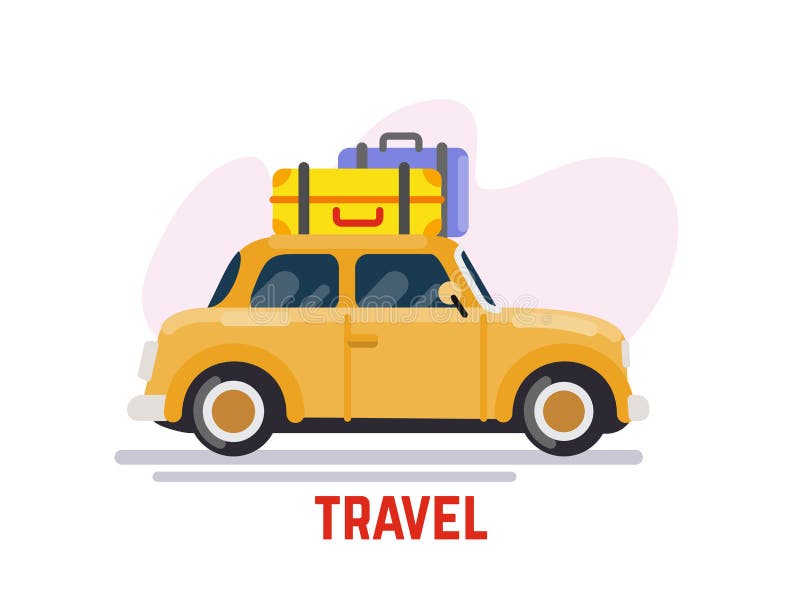 Car for travel stock vector. Illustration of vector - 122216325