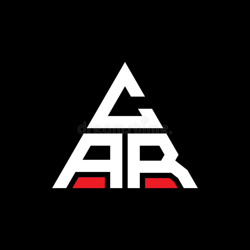 CAR Triangle Letter Logo Design with Triangle Shape. CAR Triangle Logo ...