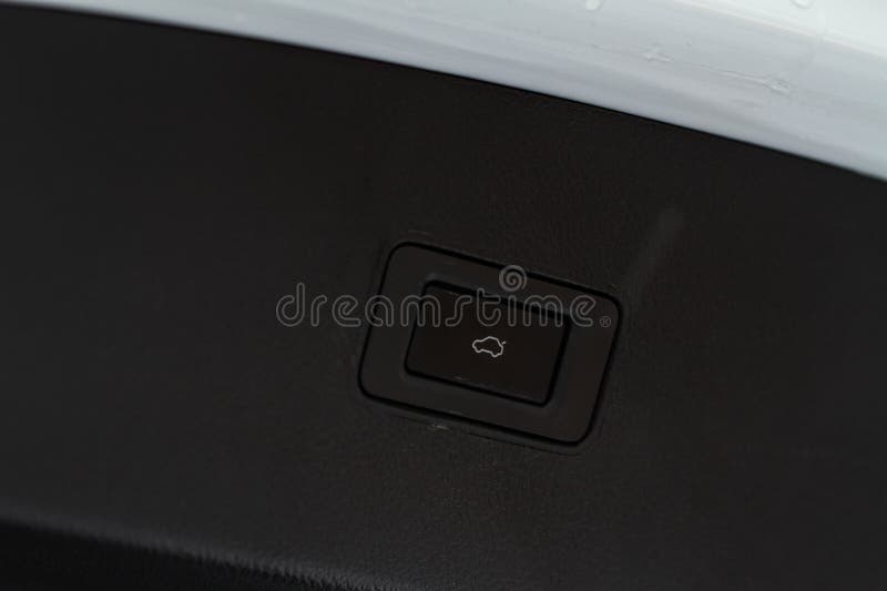 Car trunk open button. stock photo. Image of icon, system - 271896326