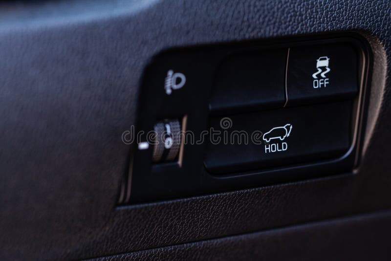 Car Trunk Open Button. Electric Trunk Switch Controller Stock Image ...