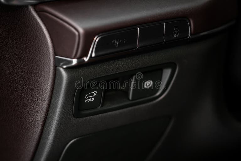 Car Trunk Open Button. Electric Trunk Switch Controller Stock Photo ...
