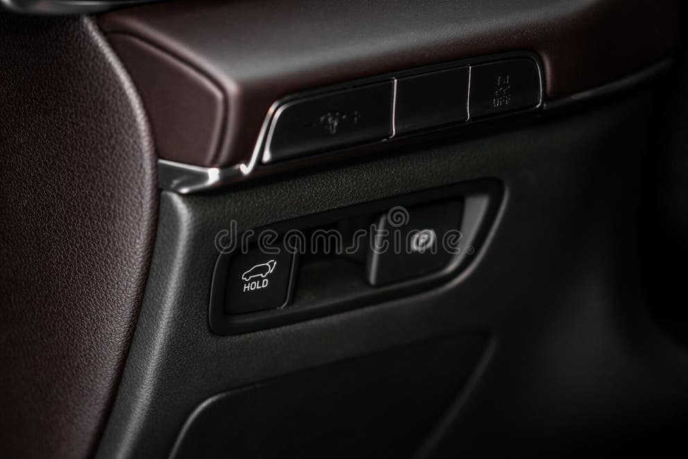 Car Trunk Open Button. Electric Trunk Switch Controller Stock Photo ...