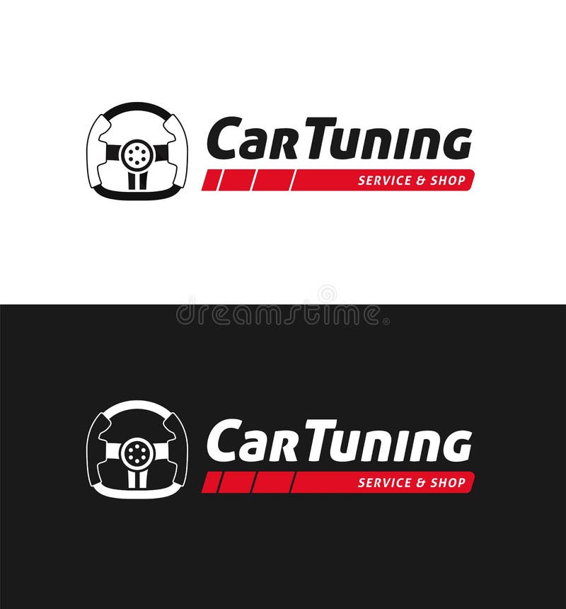 Car Tuning Service Logo for Automobile Workshop Vector Template Modern ...