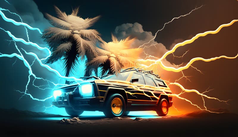 Car Tuning Suv Summer Digital Render Created with Generative AI Stock ...