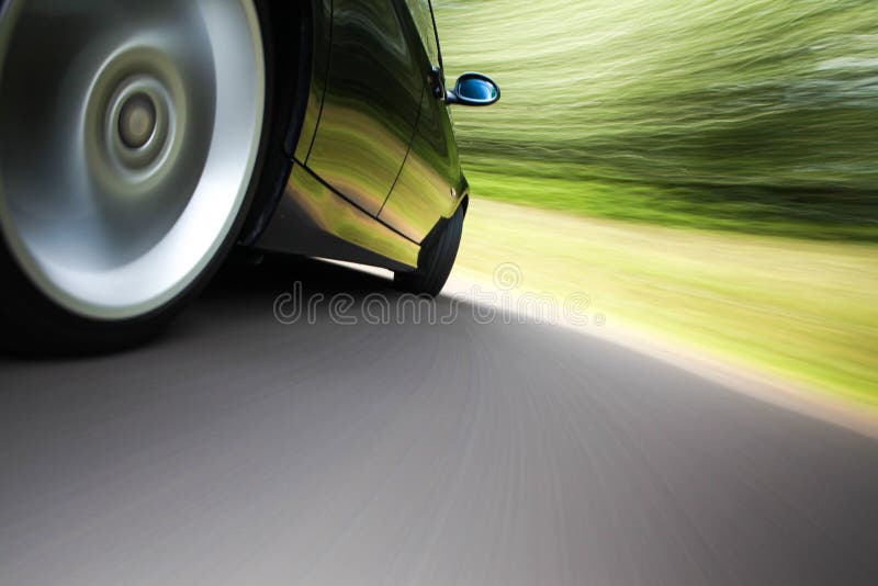 Fast moving red car stock photo. Image of camera, joyride - 2511276
