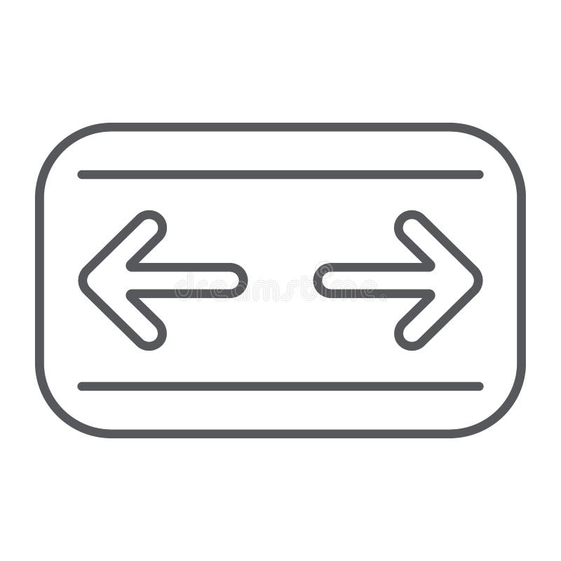 Turn Signals Vector Icon on White Background. Flat Vector Turn Signals ...