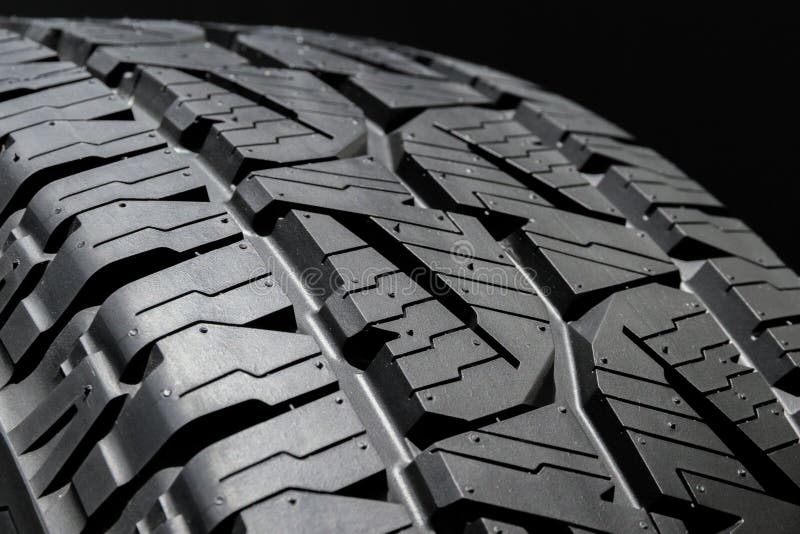 Close Up Tyre Profile Car Tires Stock Photo - Image of grooves, concept ...