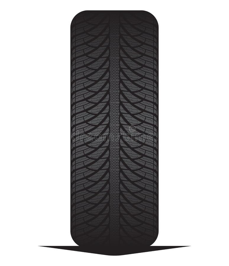 Car tyre - tire stock vector. Illustration of plain, radial - 33812945