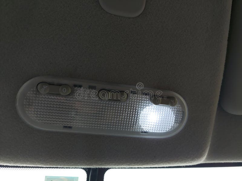 The Car Under on the Cabin Light the Light is Very Shinny Stock Image ...