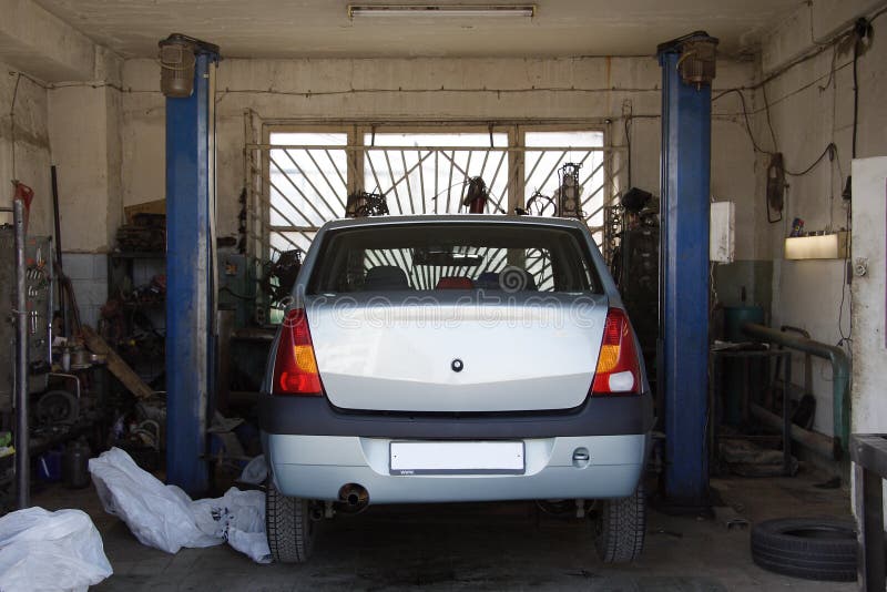 Car under repair stock photo. Image of workshop, detail - 9209026