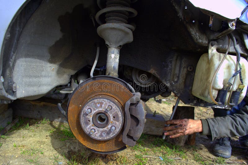 Car under repair stock photo. Image of craftsman, labor - 67982956