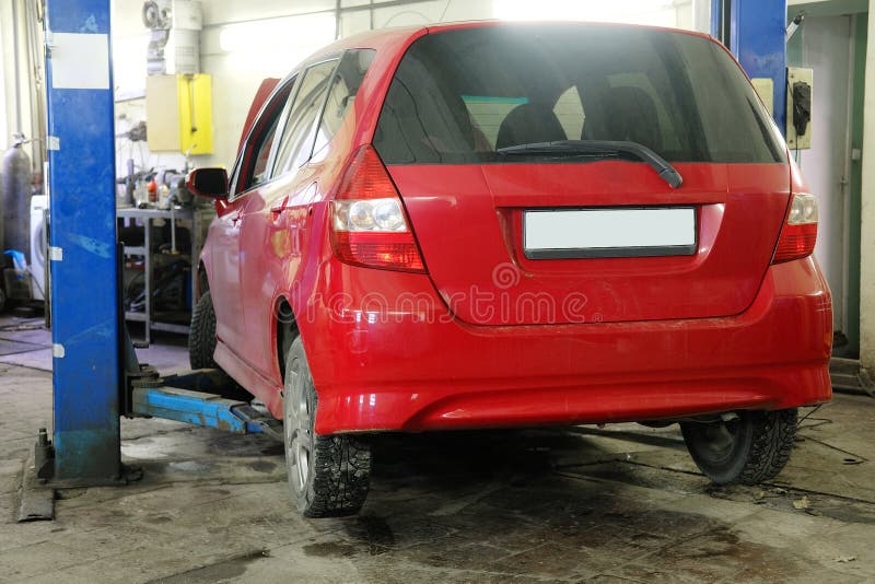 Car under repair stock photo. Image of professional, fabrication - 80347356