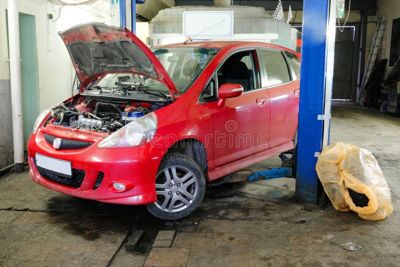 Car under repair stock photo. Image of factory, engineer - 79935808