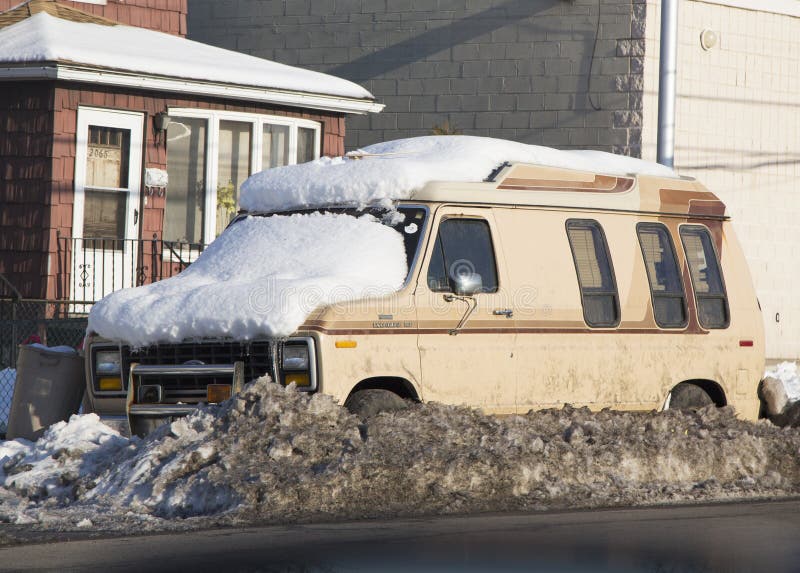 Car Under Snow in Brooklyn after Massive Winter Storms Editorial ...