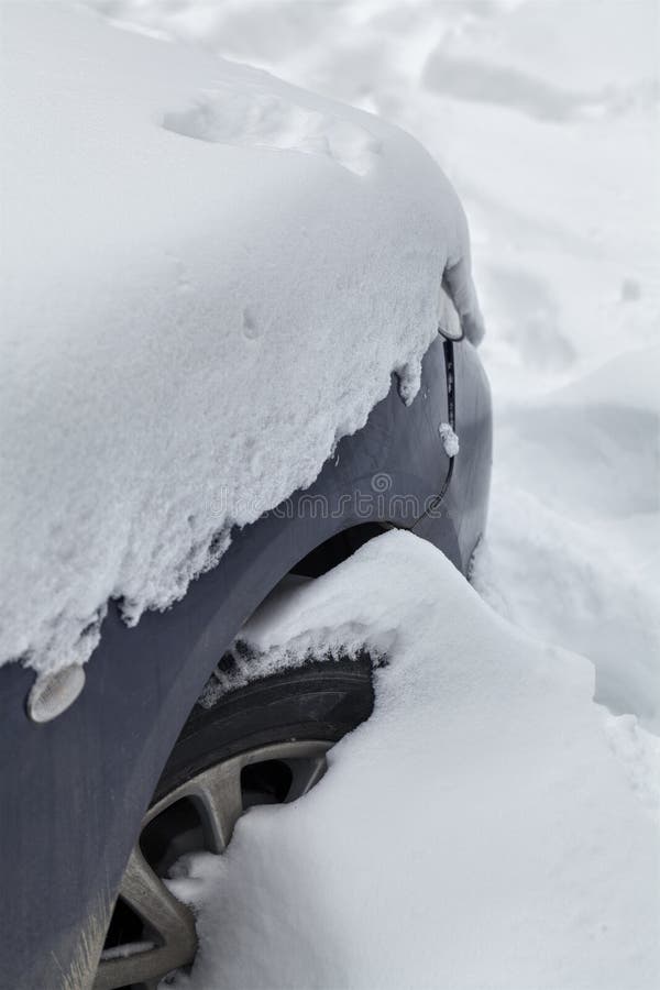 Car Under Snow after Snowfall Stock Image - Image of december, wheel ...