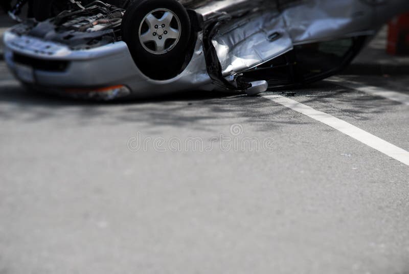 Car Upside-Down stock image. Image of bumper, damaged - 5870091