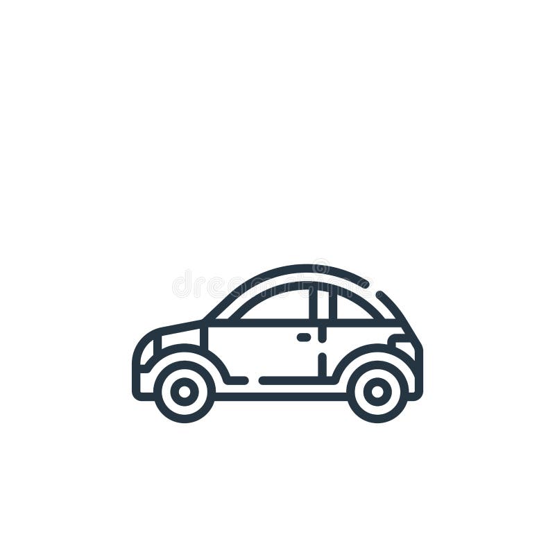 Car Vector Icon. Car Editable Stroke. Car Linear Symbol for Use on Web ...