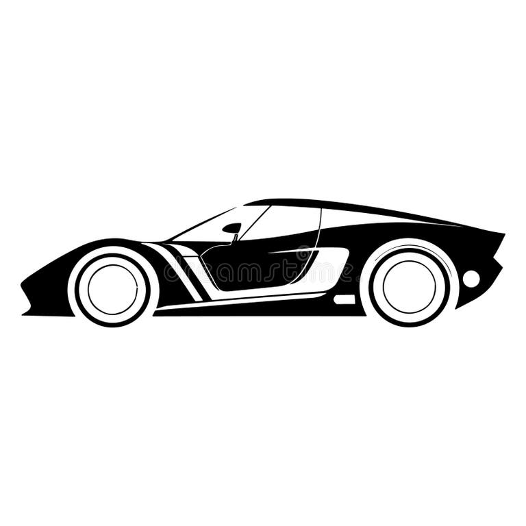 Car Vector Icon Isolated Side View, Logo Stock Vector - Illustration of ...