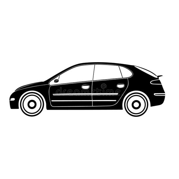 Car Vector Icon Isolated Side View, Logo Stock Illustration ...