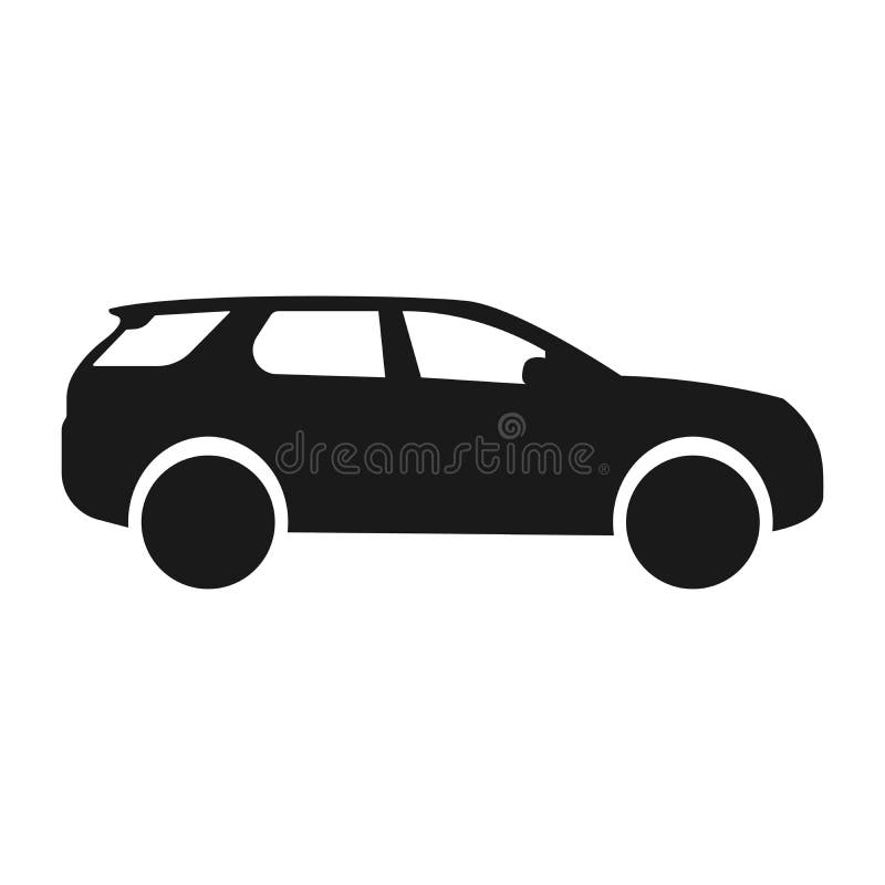 Car Vector Icon. Isolated Simple Side Car Logo Illustration. Stock ...