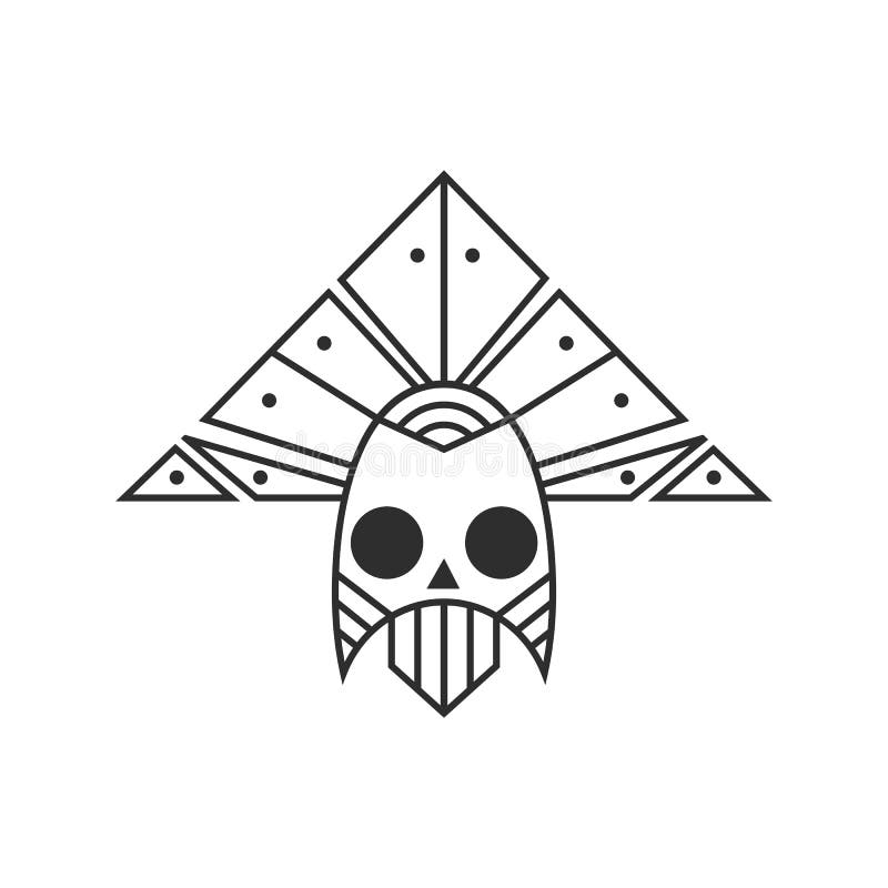 Car Vector Icon Set. Indian in Feathers Stock Vector - Illustration of ...