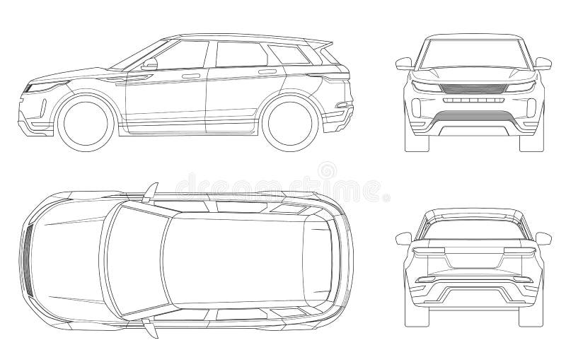 Crossover Outline Stock Illustrations – 581 Crossover Outline Stock ...