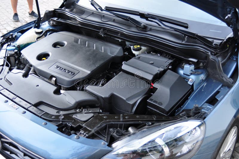 Car element engine opened editorial image. Image of light - 162856740