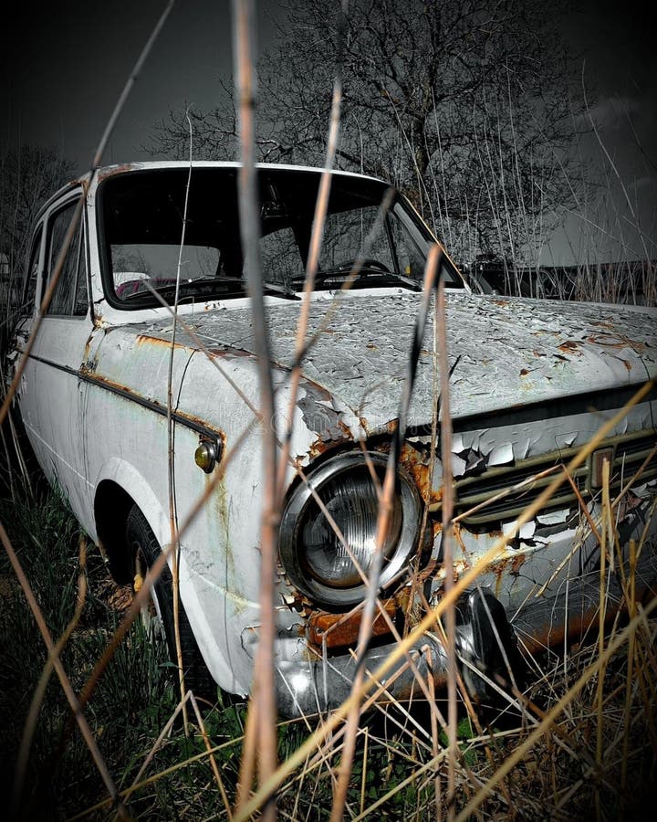 Car Vehicle Old Decay Dark Abandoned Stock Image - Image of transport ...