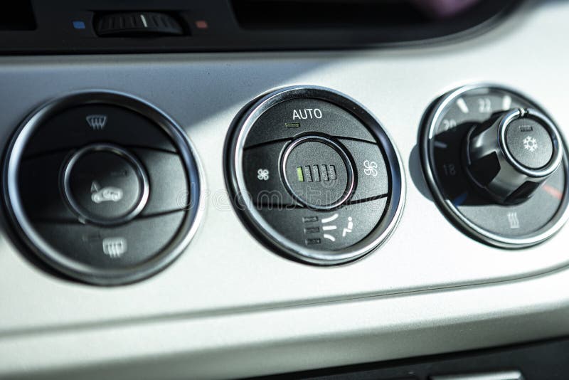 Car Ventilation Control Buttons Stock Image - Image of display, drive ...