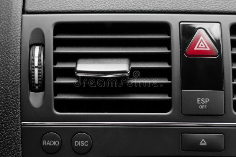 Car Ventilation System with Several Buttons Stock Image - Image of ...