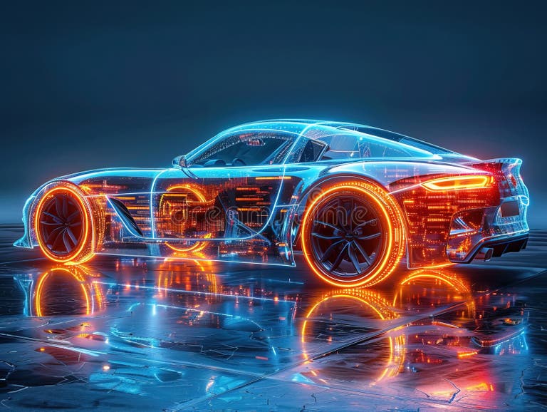 Car Visualization with Augmented Reality Transparent Car in Studio ...