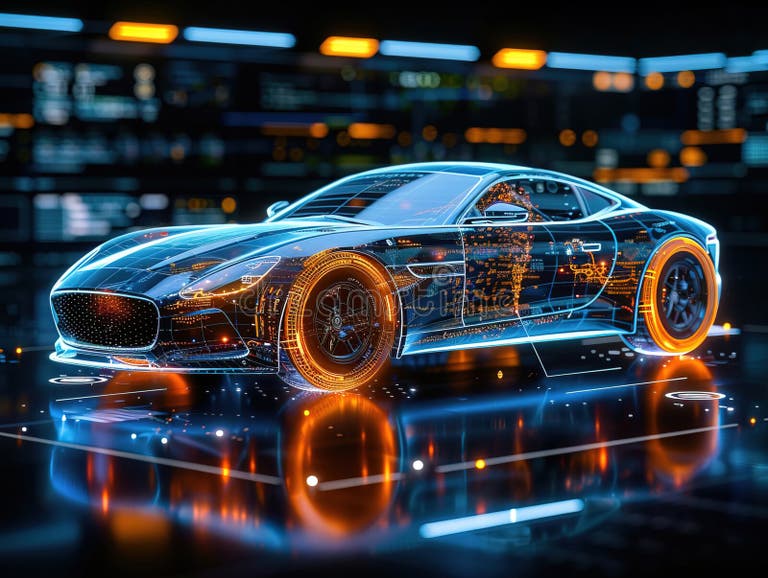 Car Visualization with Augmented Reality Transparent Car in Studio ...