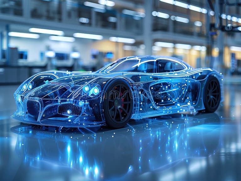 Car Visualization with Augmented Reality Transparent Car in Studio ...