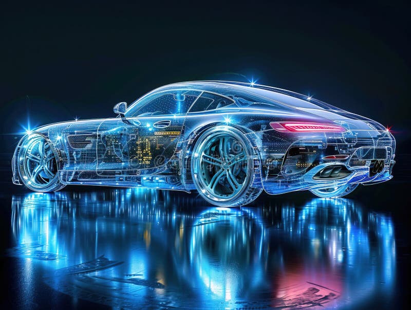 Car Visualization with Augmented Reality Transparent Car in Studio ...