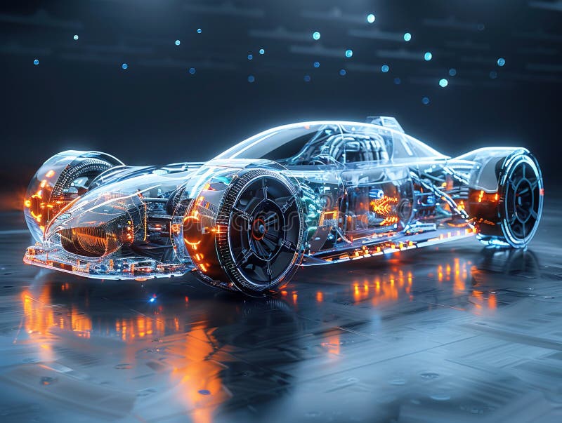 Car Visualization with Augmented Reality Transparent Car in Studio ...