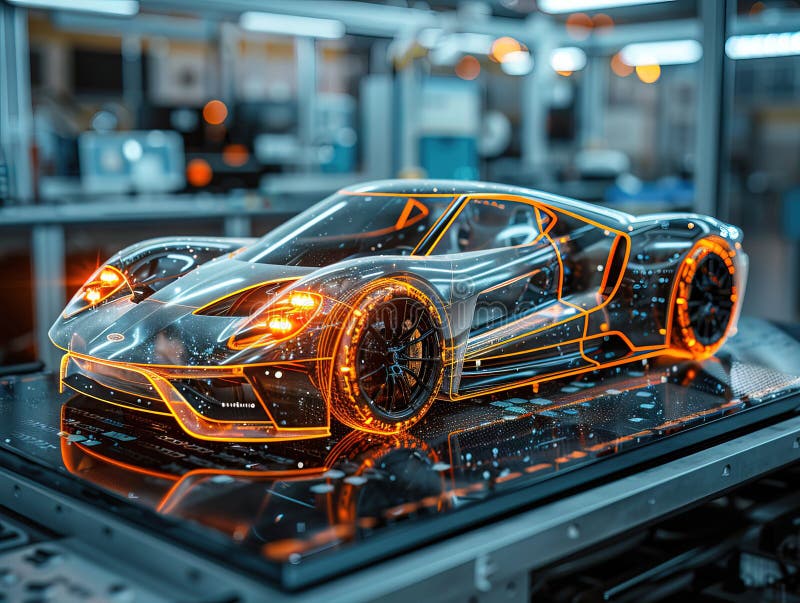 Car Visualization with Augmented Reality Transparent Car in Studio ...