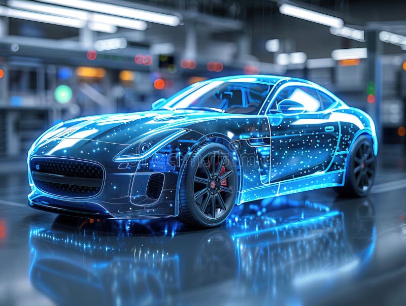 Car Visualization with Augmented Reality Transparent Car in Studio ...