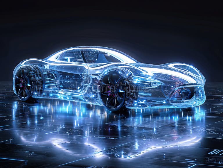 Car Visualization with Augmented Reality Transparent Car in Studio ...