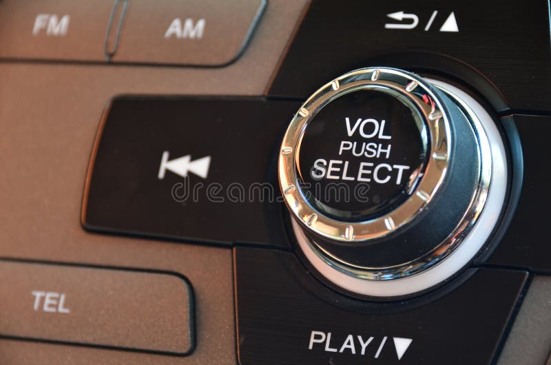 Car Volume Control stock image. Image of sound, electric - 42267971