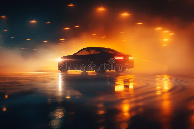 Car Wallpaper, Futuristic Car Wallpaper with a Fantastic Light Effect ...